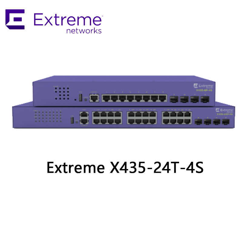 Full Half Duplex 802.3at Poe X435 Extreme Network AVB Switch 24T-4S 48 ...