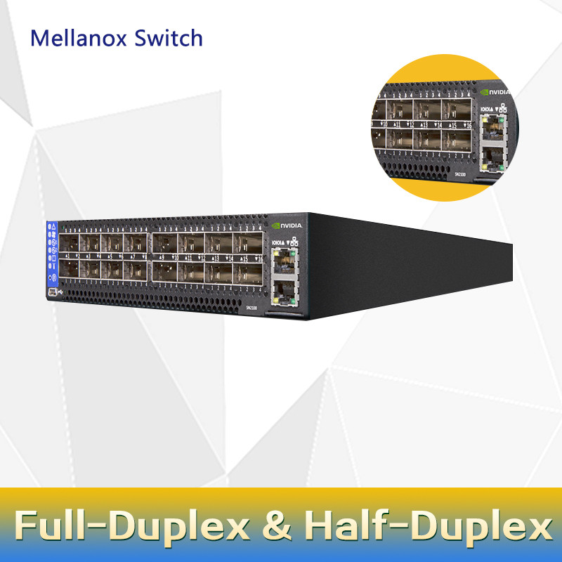 2 Core Short Depth Mellanox SN2000 Switch MSN2100-CB2F 100GbE 1U 16 ...